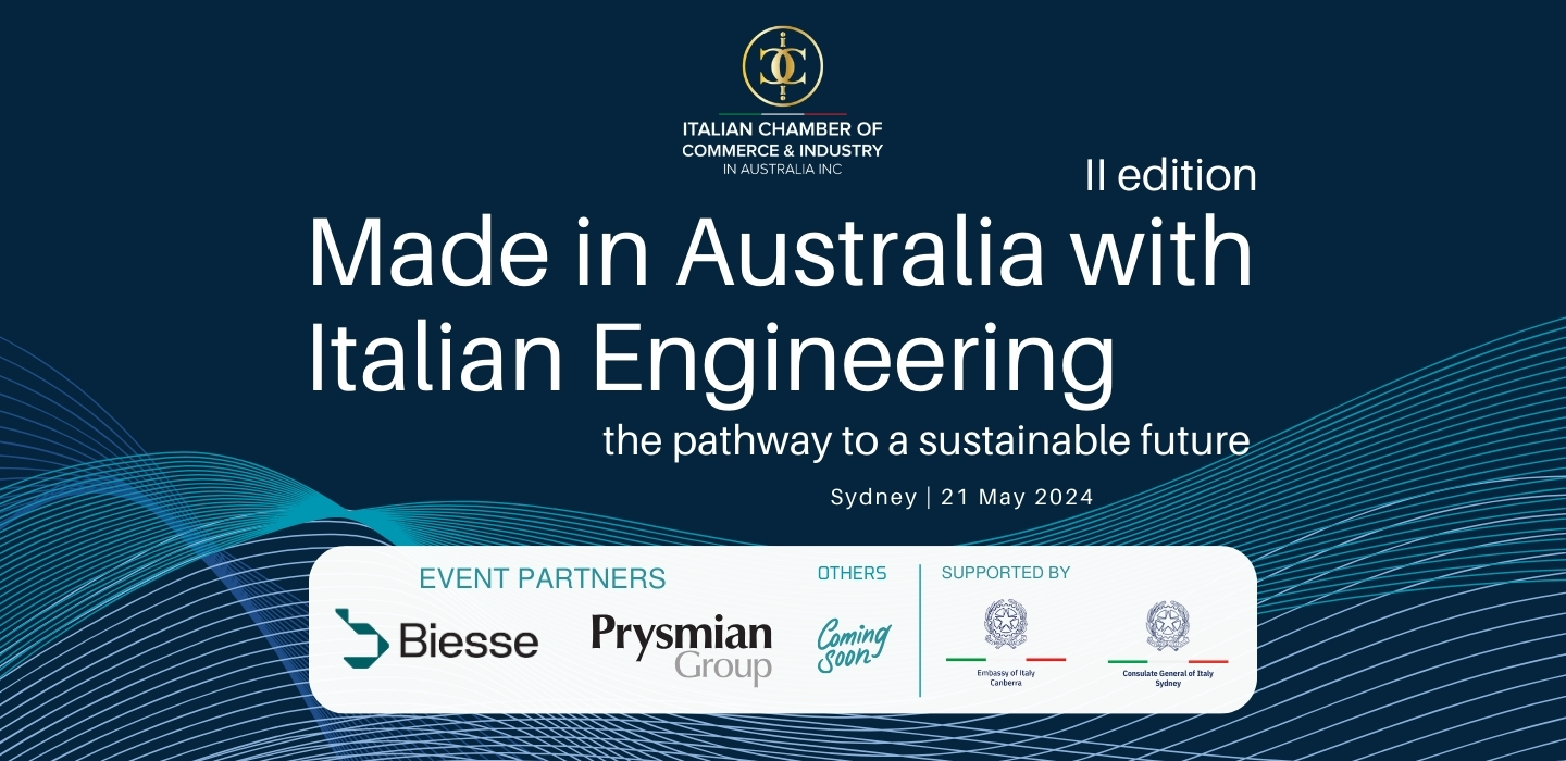 “Made in Australia with Italian Engineering”: seconda edizione del ...